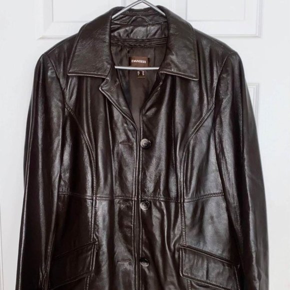 Danier | Jackets & Coats | Mens Brown Danier Leather Jacket Size Large | Poshmark